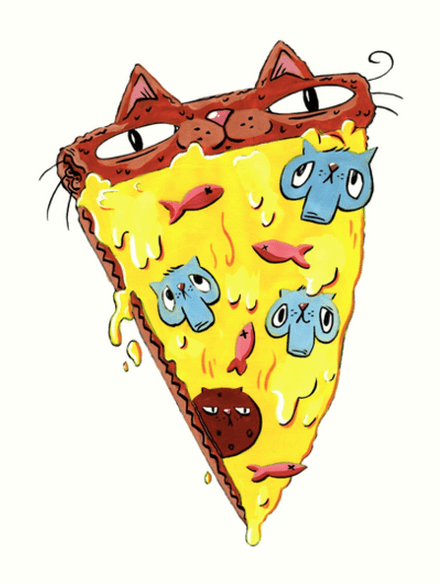 10 Drawings of Cats As Our Favorite Foods